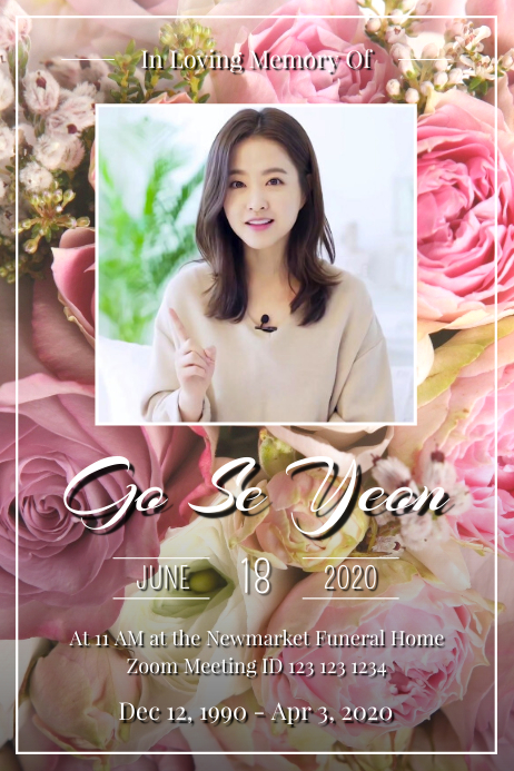 Template funeral | PosterMyWall