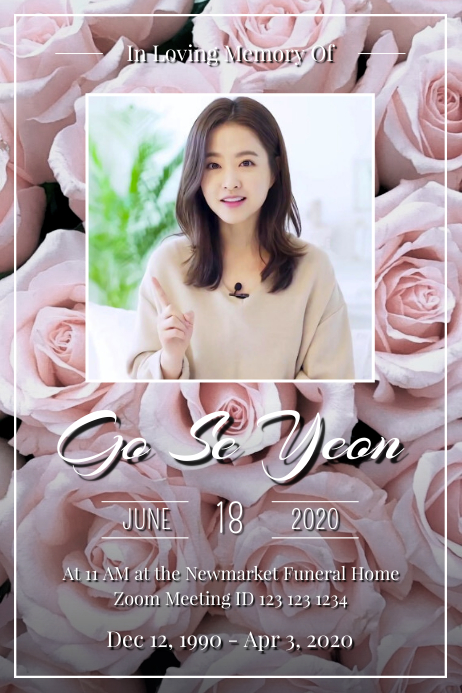 Template funeral | PosterMyWall