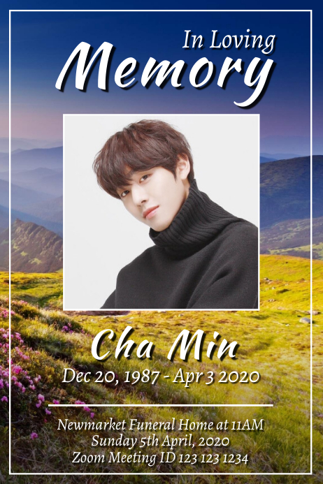 Template funeral | PosterMyWall