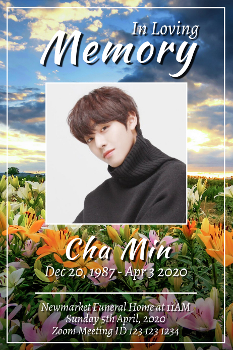 Template funeral | PosterMyWall