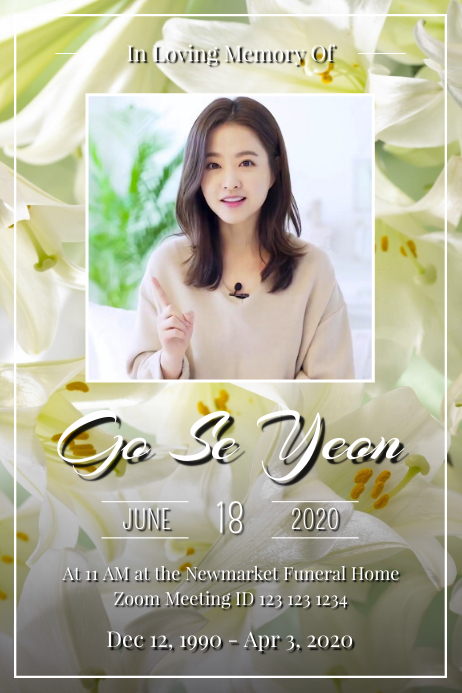 Template funeral | PosterMyWall
