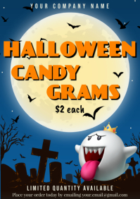 Template halloween candy gram | PosterMyWall