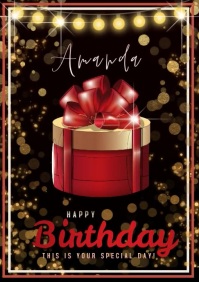 580+ Free Templates for 'Red birthday' | PosterMyWall