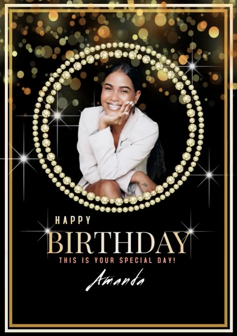 template happy birthday poster (5) | PosterMyWall