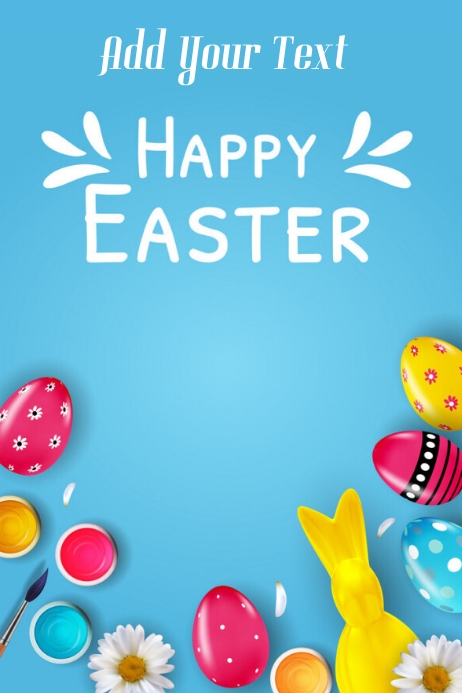 Template Happy Easter Egg Hunt Day poster | PosterMyWall