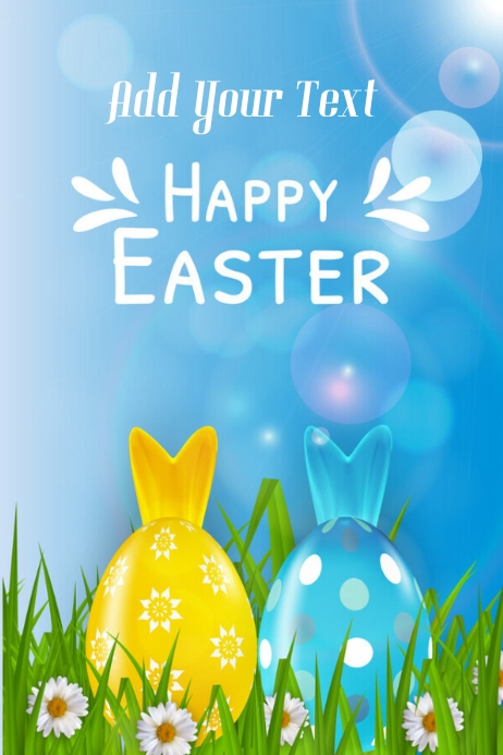 Template Happy Easter Egg Hunt Day poster | PosterMyWall