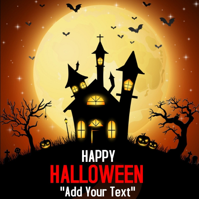 Copy of template happy halloween party design | PosterMyWall