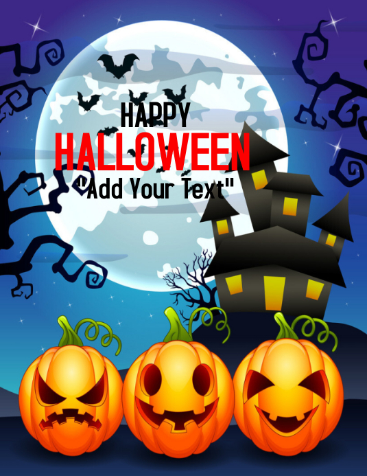 template happy halloween party design | PosterMyWall