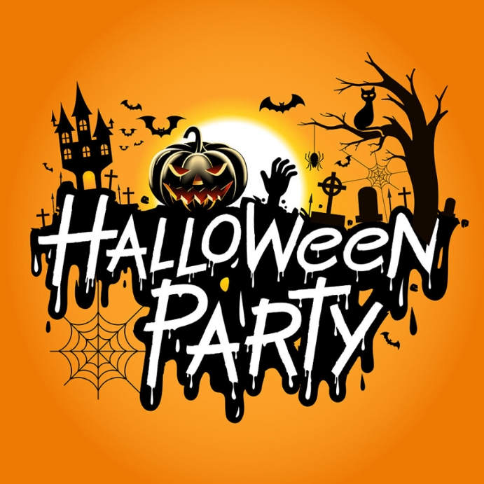 template happy halloween party design | PosterMyWall