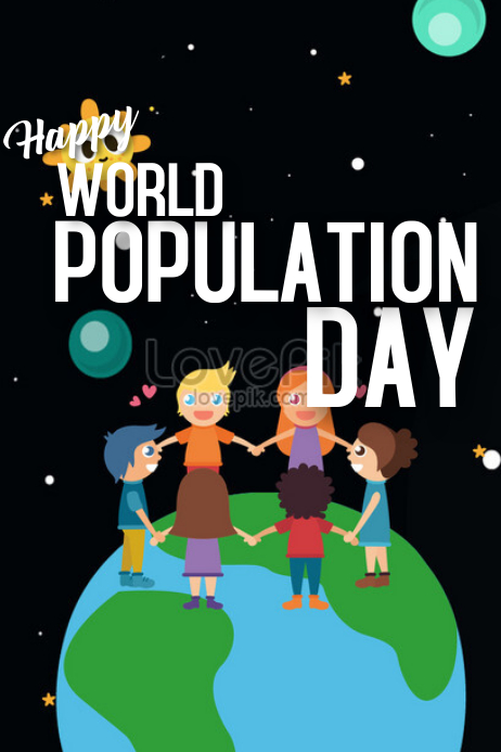 Template happy world population day growth | PosterMyWall