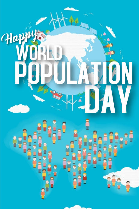 Copy of Template happy world population day growth | PosterMyWall