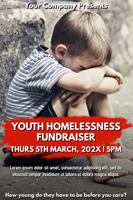 Template homeless | PosterMyWall