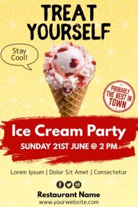 ice cream poster Template | PosterMyWall