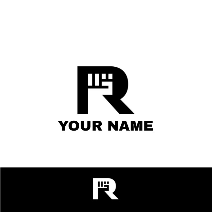 TEMPLATE LOGO R WITH HAND | PosterMyWall