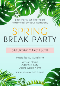 Template march spring break | PosterMyWall