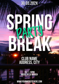 Template march spring break | PosterMyWall
