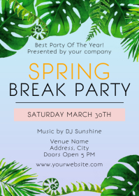 Template march spring break | PosterMyWall