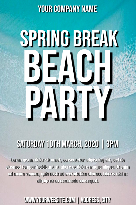 Template march spring break | PosterMyWall