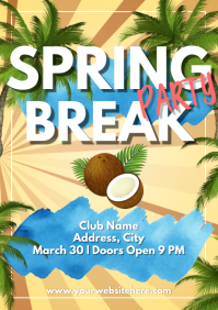 Template march spring break | PosterMyWall