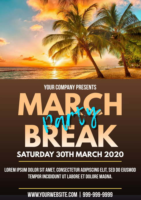 Copy of Template march spring break | PosterMyWall