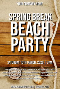 Template march spring break | PosterMyWall
