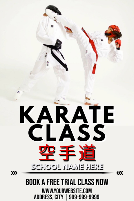 Copy of Template martial arts karate | PosterMyWall