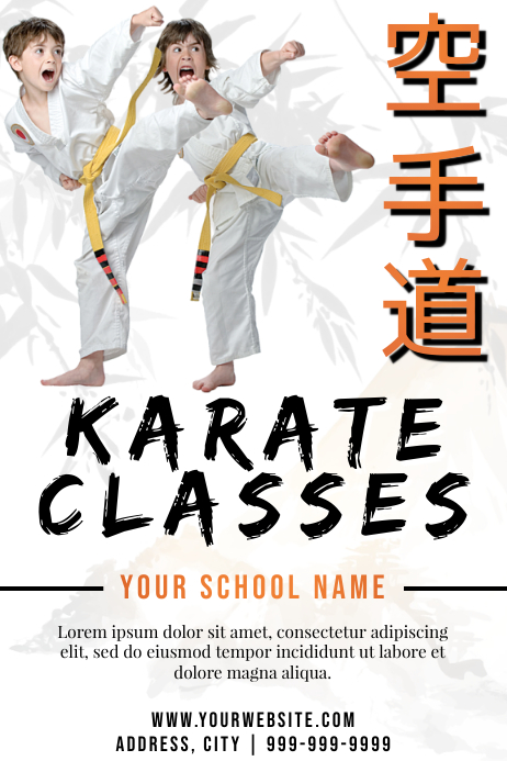 Template martial arts karate | PosterMyWall