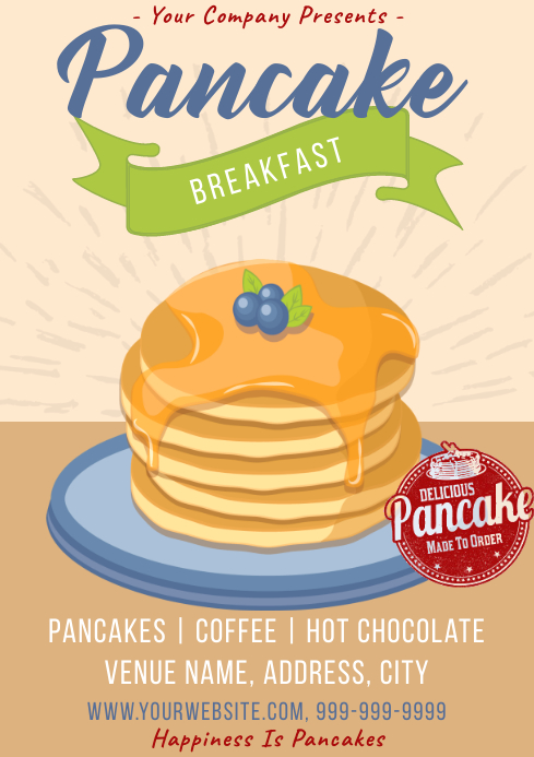 Template pancakes | PosterMyWall