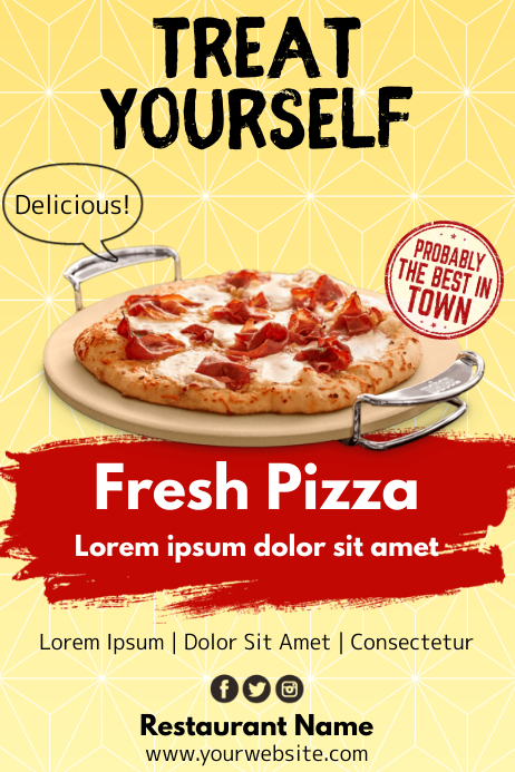 Template pizza | PosterMyWall