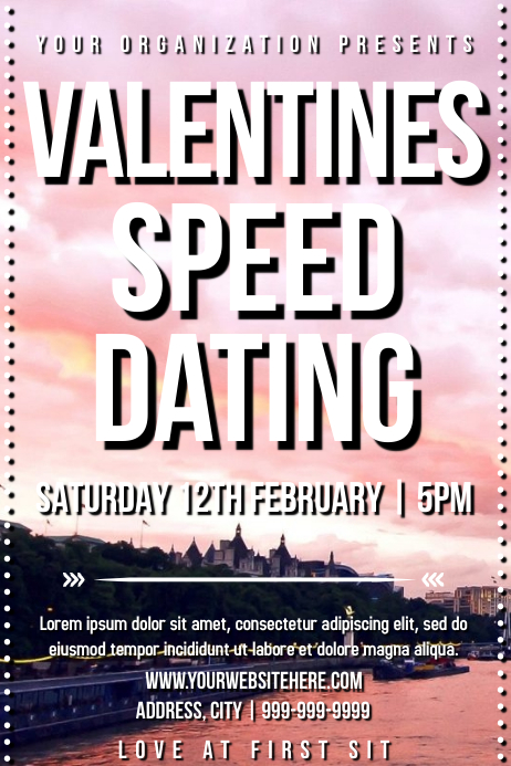 Copy of Template speed dating valentines | PosterMyWall