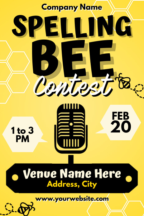 Template spelling bee | PosterMyWall