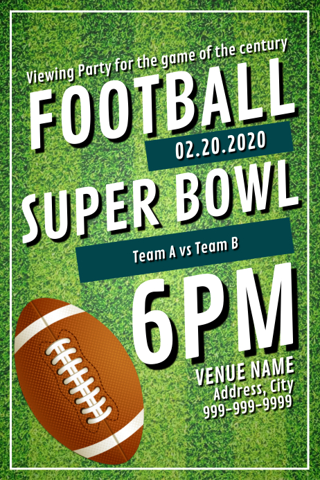 Template sports football | PosterMyWall