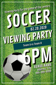 soccer football game poster template | PosterMyWall