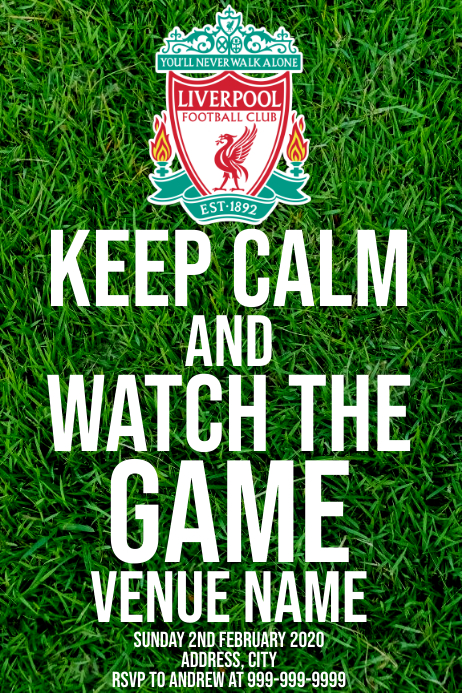 Copy of Template sports soccer liverpool f.c. | PosterMyWall