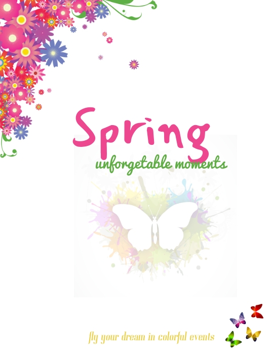 Template Spring | PosterMyWall