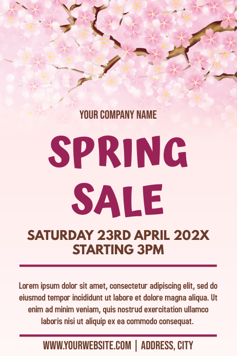 Template spring sale | PosterMyWall