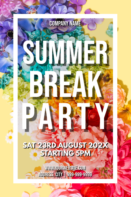 Template summer break party | PosterMyWall