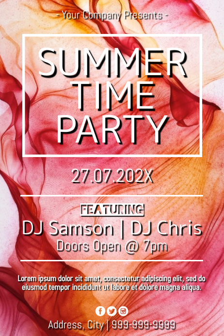 Template summer club | PosterMyWall