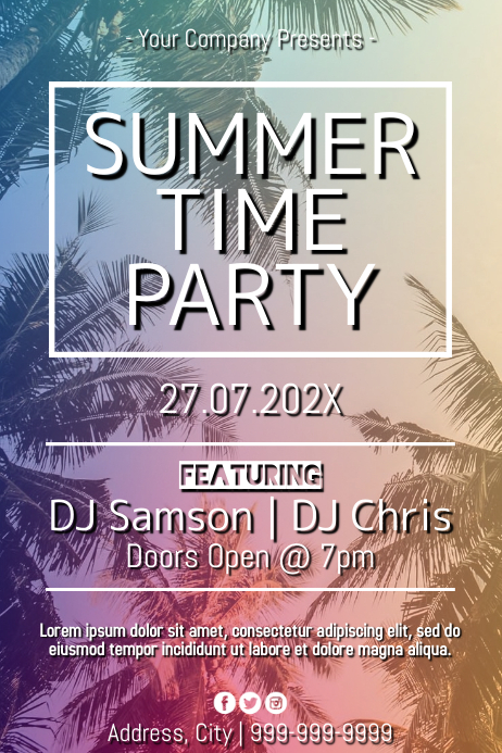 Copy of Template summer club | PosterMyWall