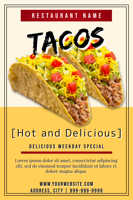 Copy of Template tacos | PosterMyWall