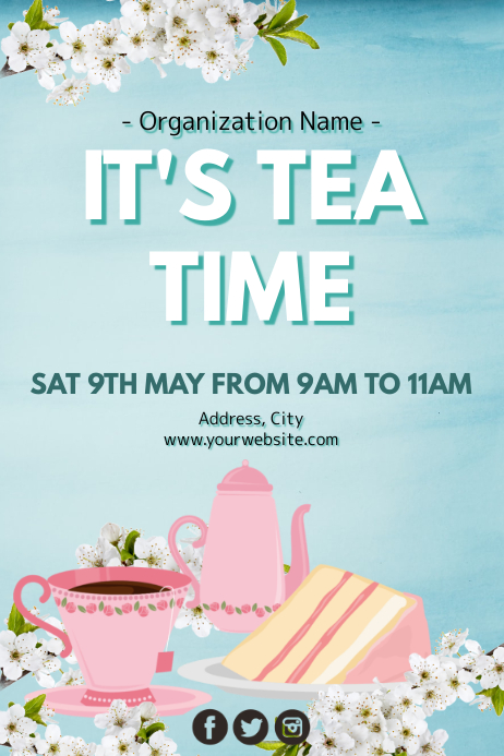 Template tea | PosterMyWall