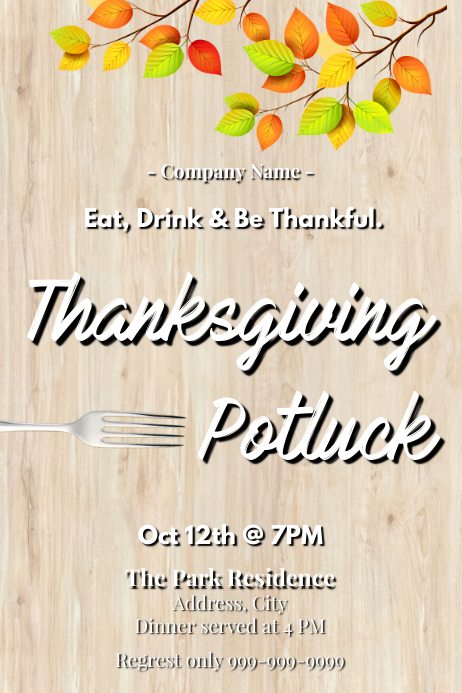 Template Thanksgiving | PosterMyWall