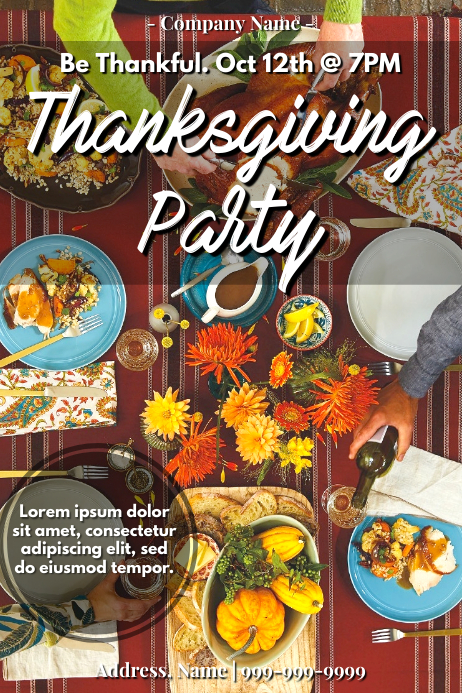 Template Thanksgiving | PosterMyWall