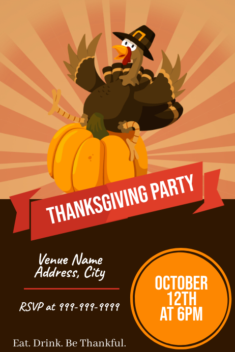 Template thanksgiving | PosterMyWall