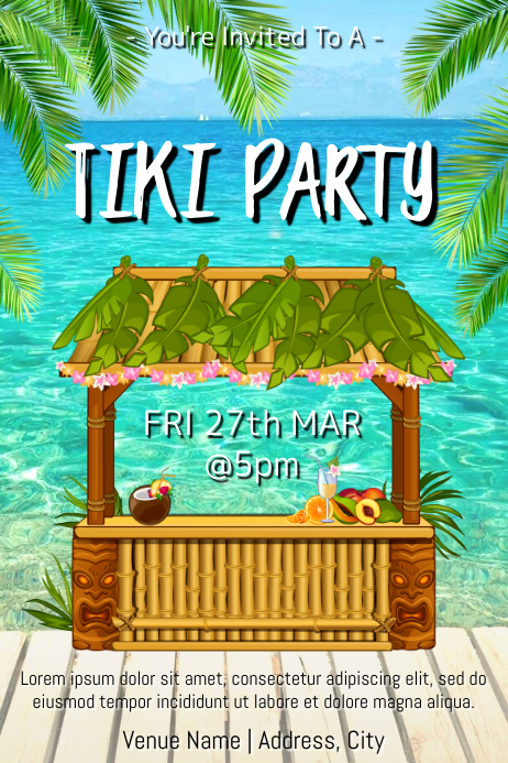 Template tiki | PosterMyWall