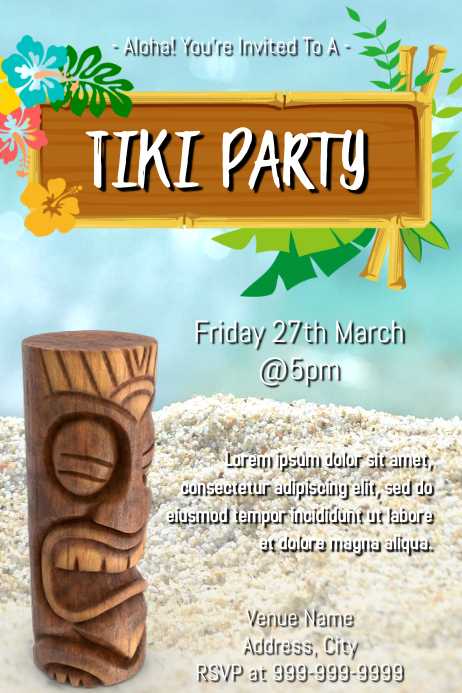 Template tiki | PosterMyWall