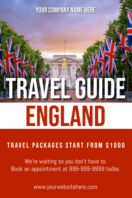 Template travel england | PosterMyWall