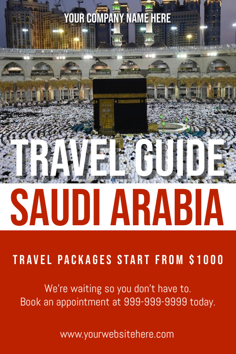 Template travel saudi arabia | PosterMyWall