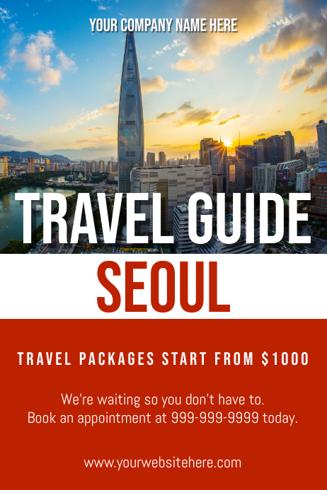 Template travel south korea | PosterMyWall