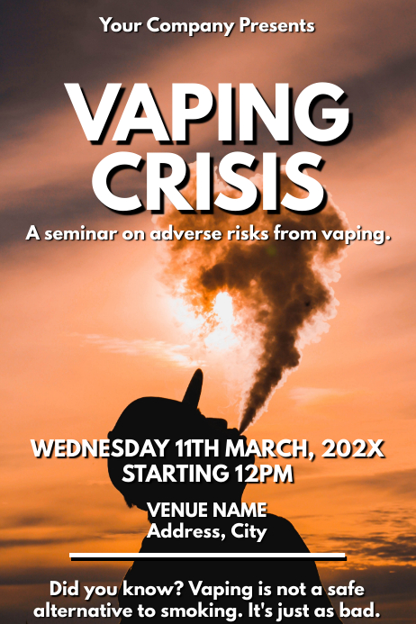 Copy of Template vaping | PosterMyWall